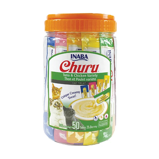Churu Tuna & Chicken Varieties Bombonera x 50 und – Wuufu mascotas
