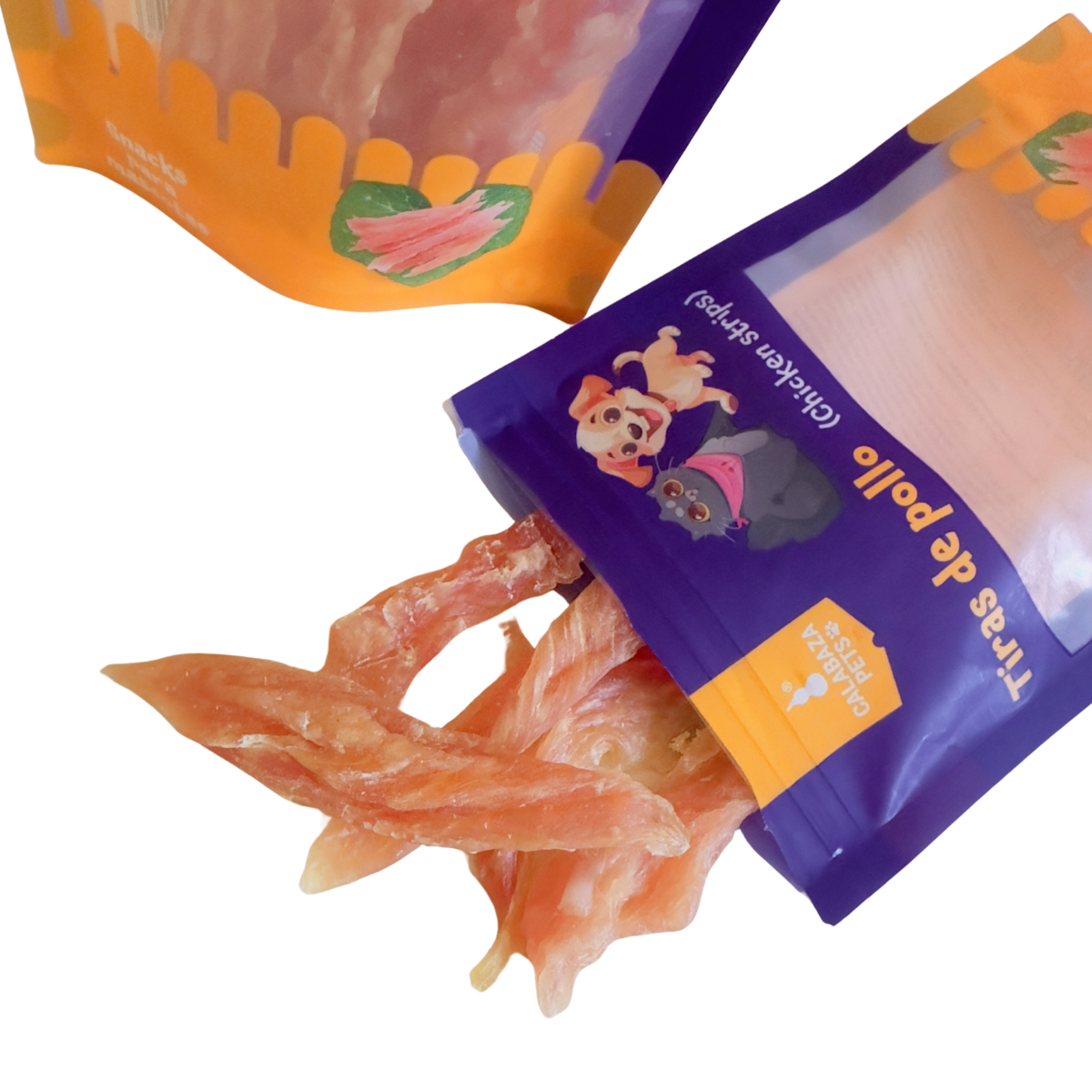 Tiras de pollo Snacks para Mascotas 50g – Wuufu mascotas